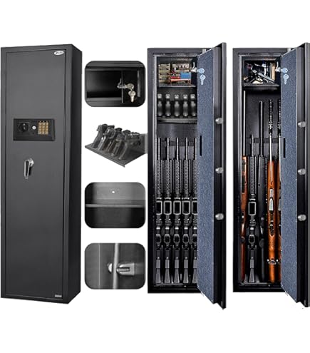 Blade Replacement 5 Gun Safe Heavy Rifle Safe Lcd Screen Keypad Silent ...