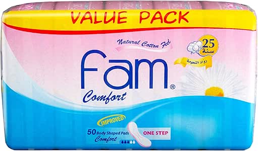 Fam One Step Natural Cotton Feel, Maxi Thick, Non-Wings Super Sanitary ...