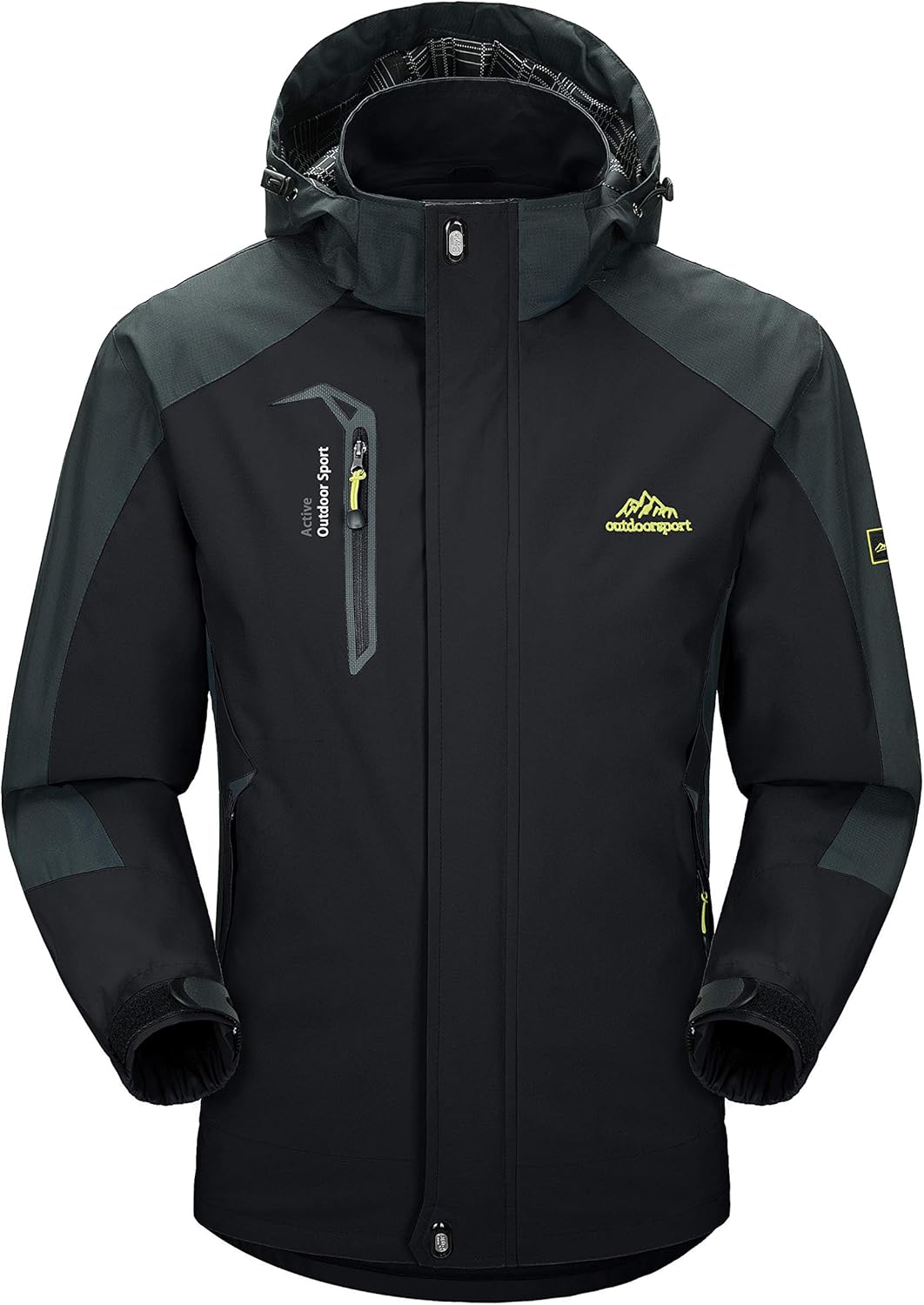 MAGCOMSEN Mens Water-resistant Jacket Hooded Softshell Outdoor ...