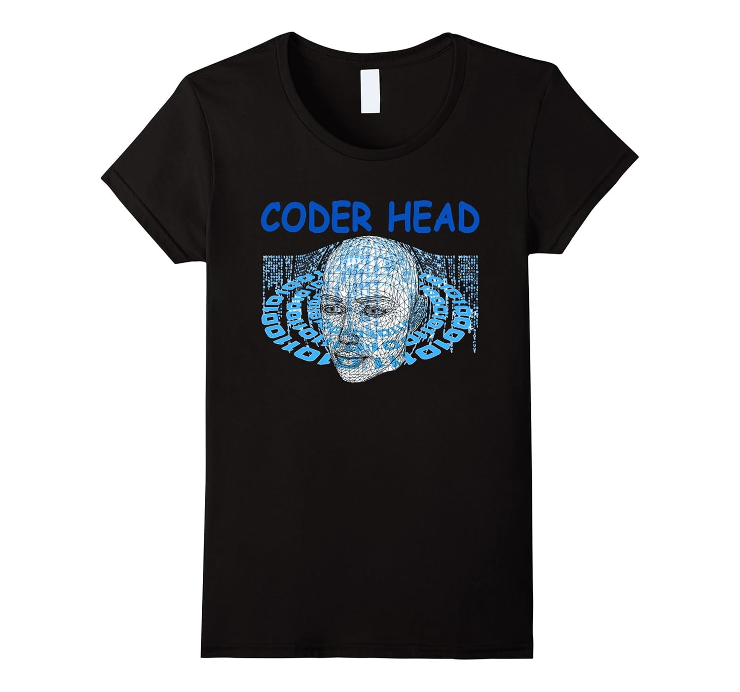 Coders Code T-Shirts Coder Head Funny Coding TShirt-4LVS