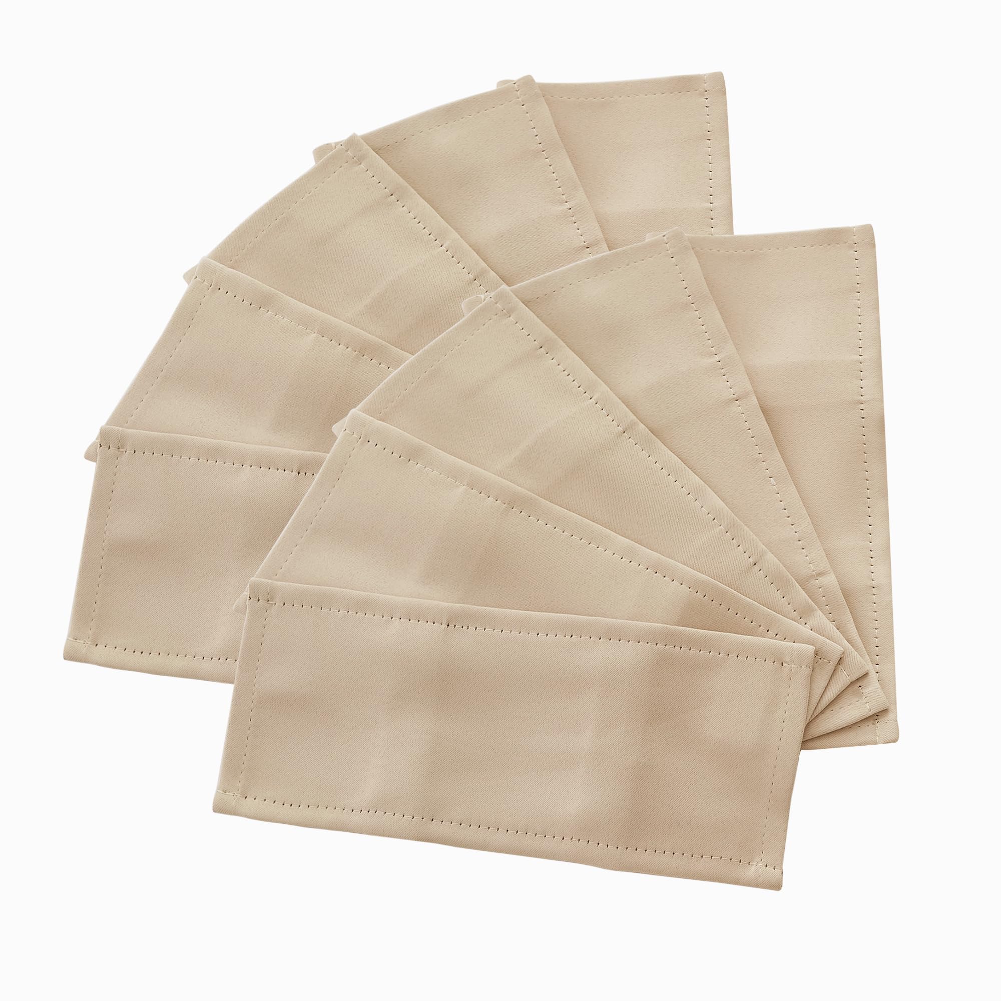 NICETOWN Biscotti Beige Blackout Band for 20 Grommets on Living Room ...