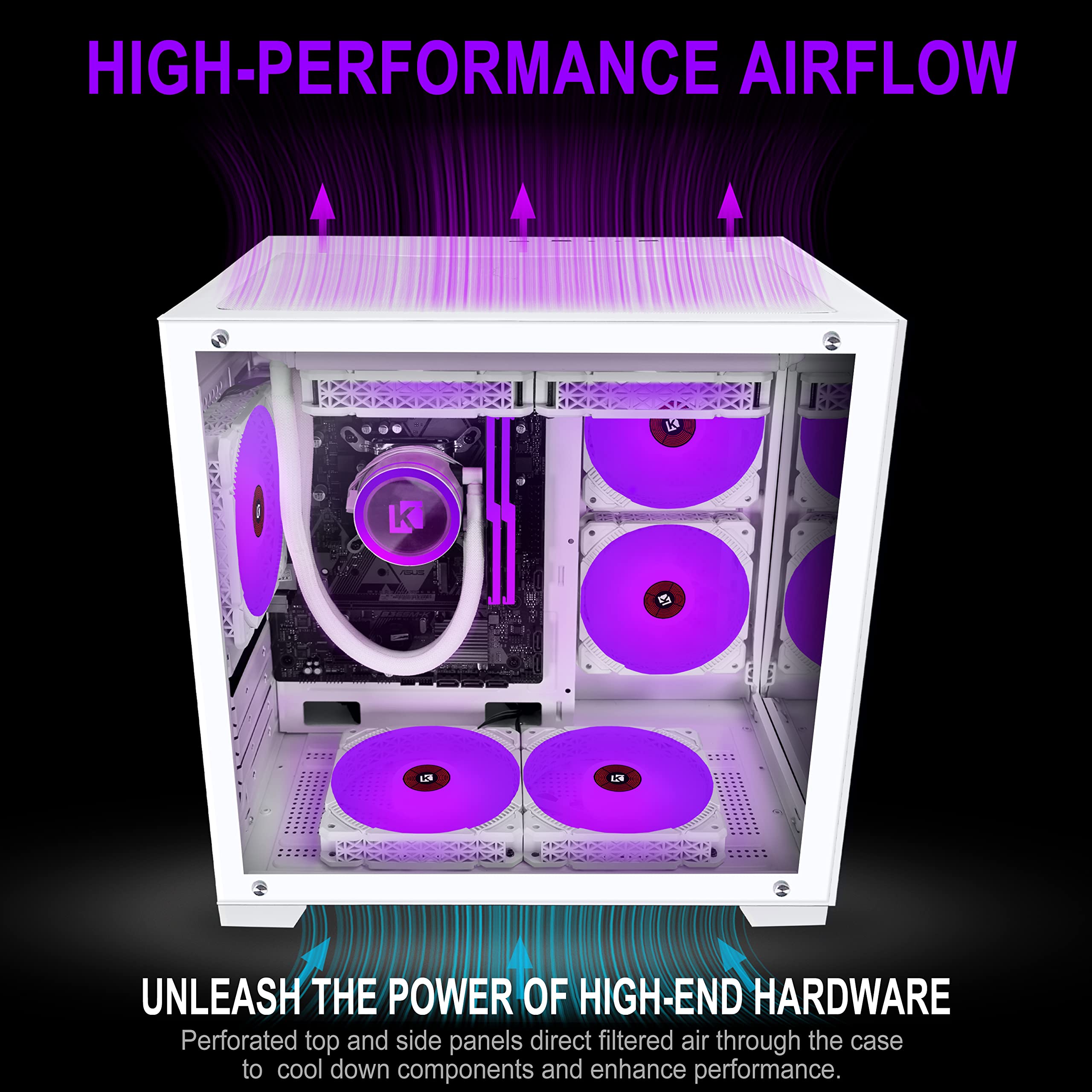 Mua AMANSON Micro PC CASE, Mini Tower Gaming PC Cases,Tempered Glass ...