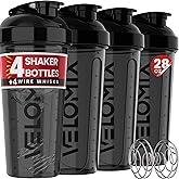 Amazon.com: VELOMIX -2 Pack- 28 oz Protein Shaker Bottles for Protein ...