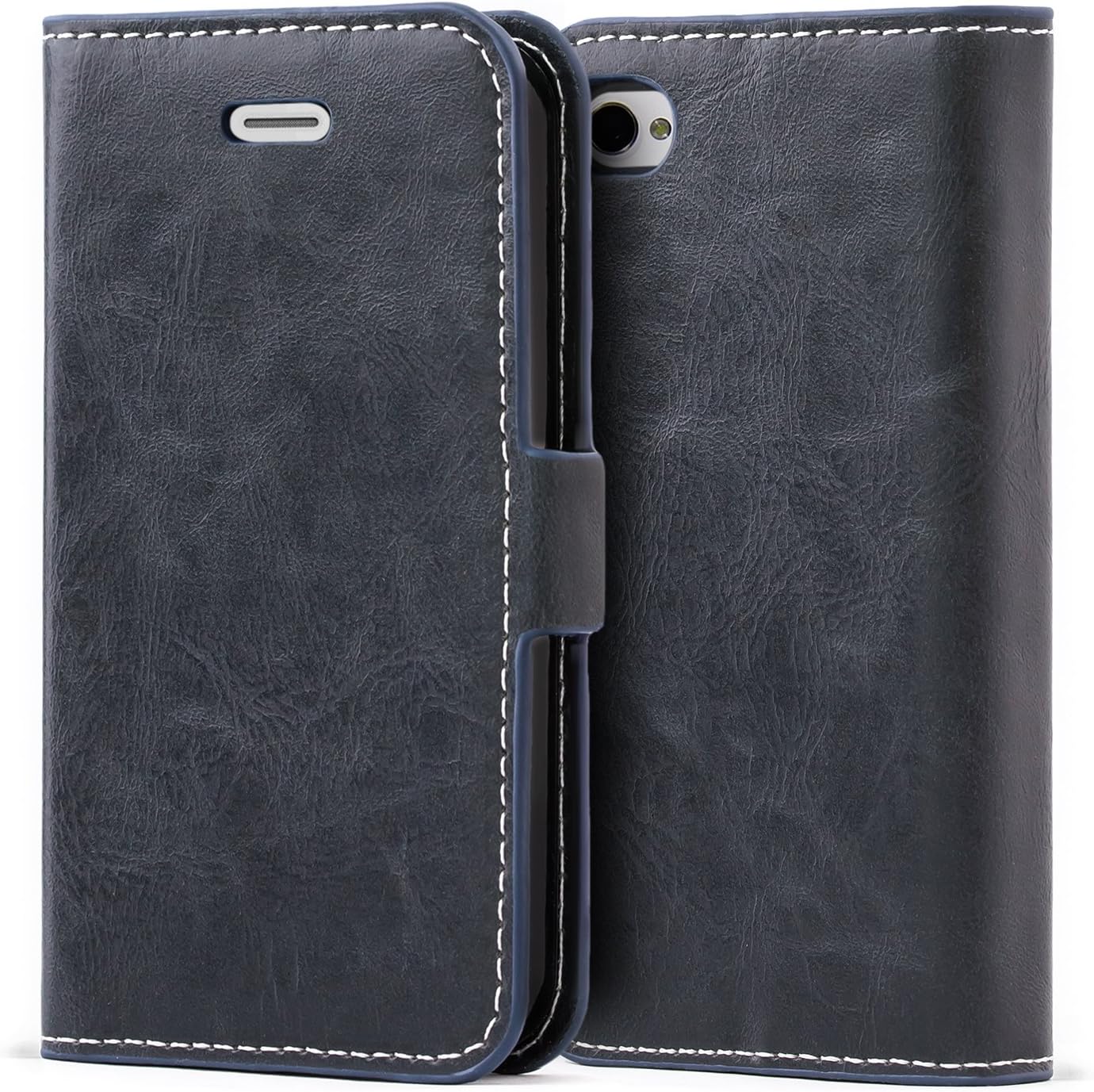 Mulbess Coque pour iPhone 4s, Housse en Cuir iPhone 4s avec Magnetique ...