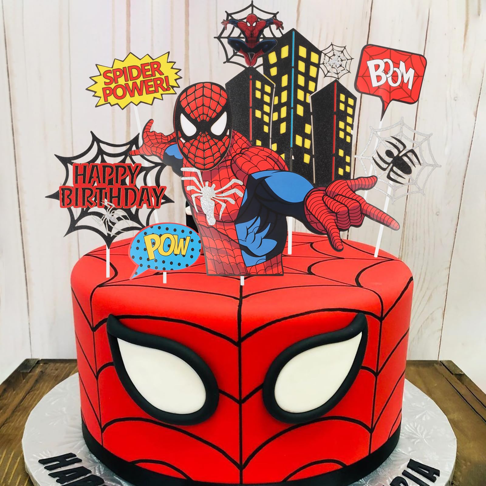 Mua Spiderman Cake Toppers, Spiderman Birthday Cake Toppers, Spiderman ...