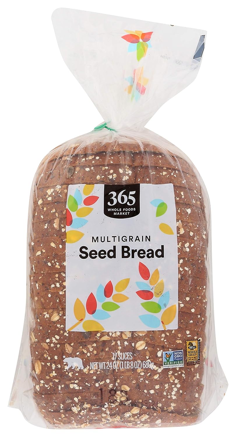 365 by Whole Foods Market, Sandwich Bread, Multigrain Seed (17 Slices ...