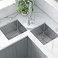 Ruvati RVH8400 Undermount Corner Kitchen Sink 16 Gauge 44" Double Bowl ...