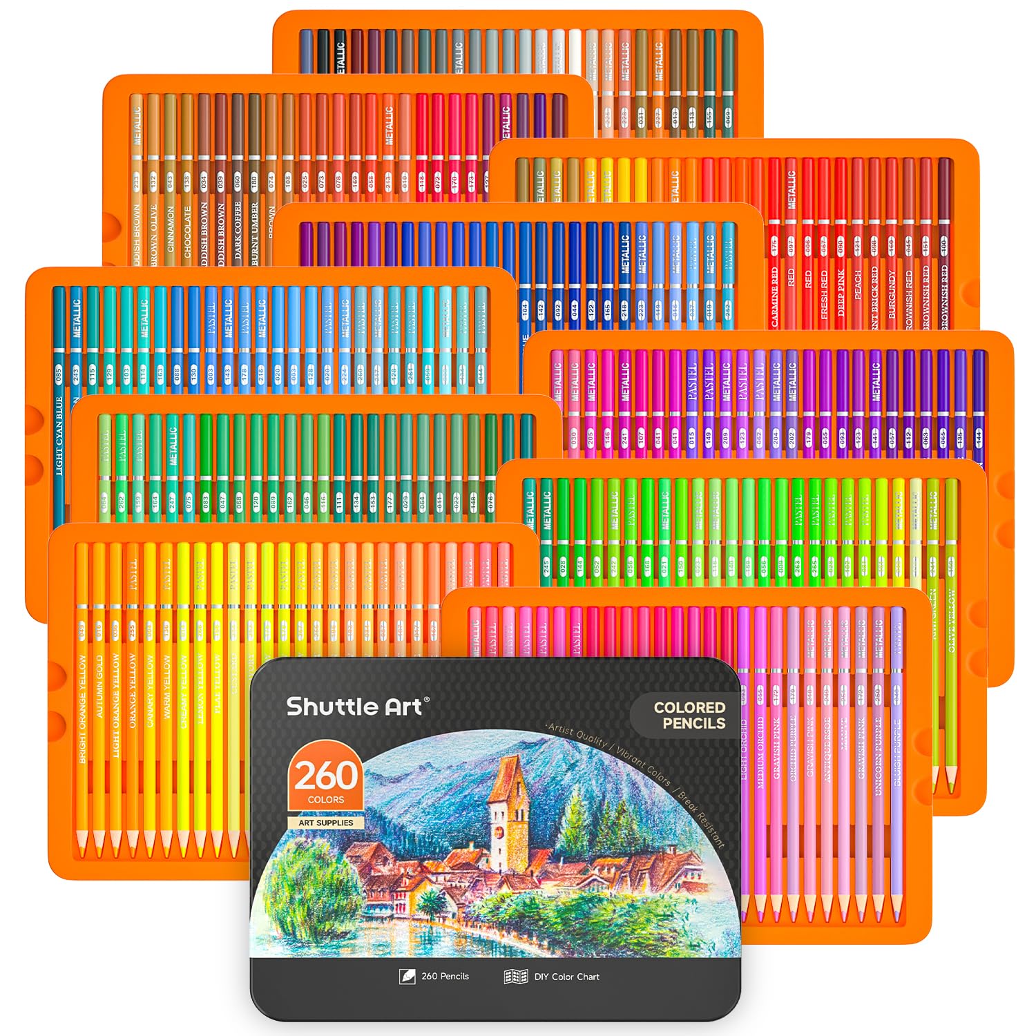 Mua Shuttle Art Colouring Pencils Set, Colouring Pencils for Adults ...