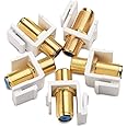 Amazon.com: Cable Matters 5 Pack RG6 Keystone Jack Insert, Coaxial ...
