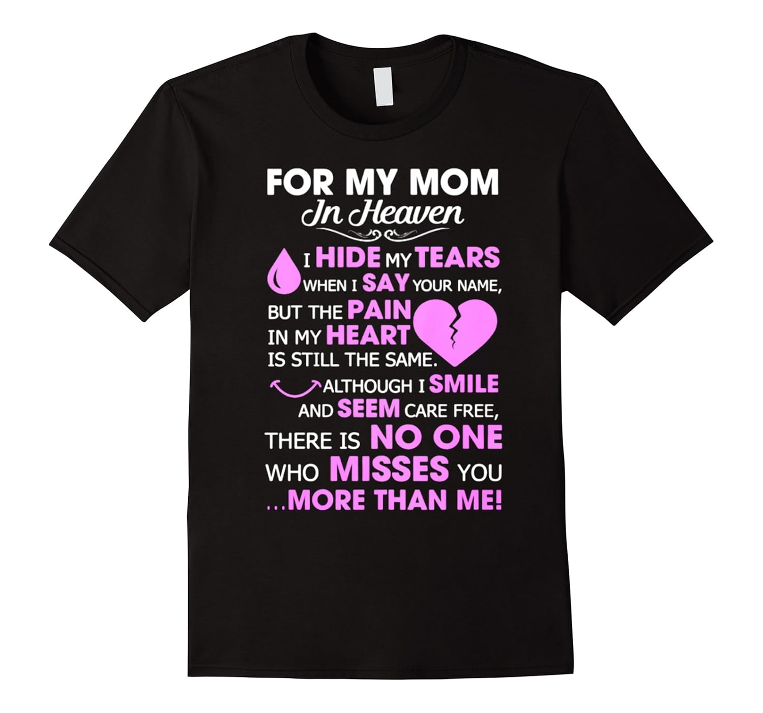 FOR MY MOM IN HEAVEN T-SHIRT-TD – Teedep