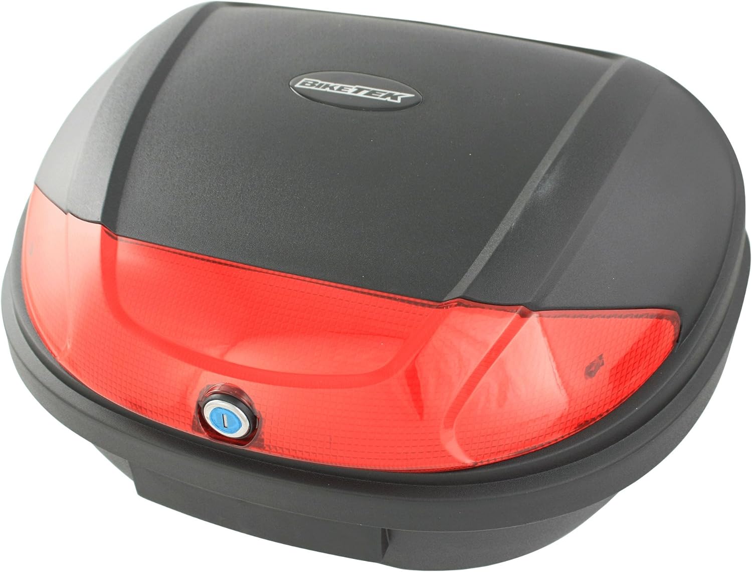 BikeTek ABS Top Box 52 Litre (LUGBOX11) Motorcycle Bike Hard Luggage ...