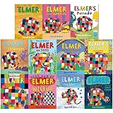 Elmer 8 book Collection Set - Children Picture Flats illustrated ...