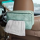 Amazon.com: Car Tissue Holder for 120 Standard Tissue,Leather PU Tissues Box Cover for Car ...