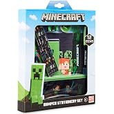 Amazon.com: Minecraft Kids Pencil Case Stationery Pens Colored Pencils ...
