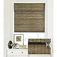 Amazon.com: LazBlinds No Tools No Drill Cordless Bamboo Roman Shades ...