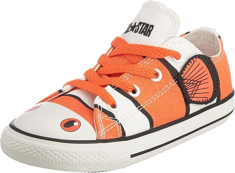 Converse Infant Chuck Taylor All Star Clown Fish OX Lace-Up White ...