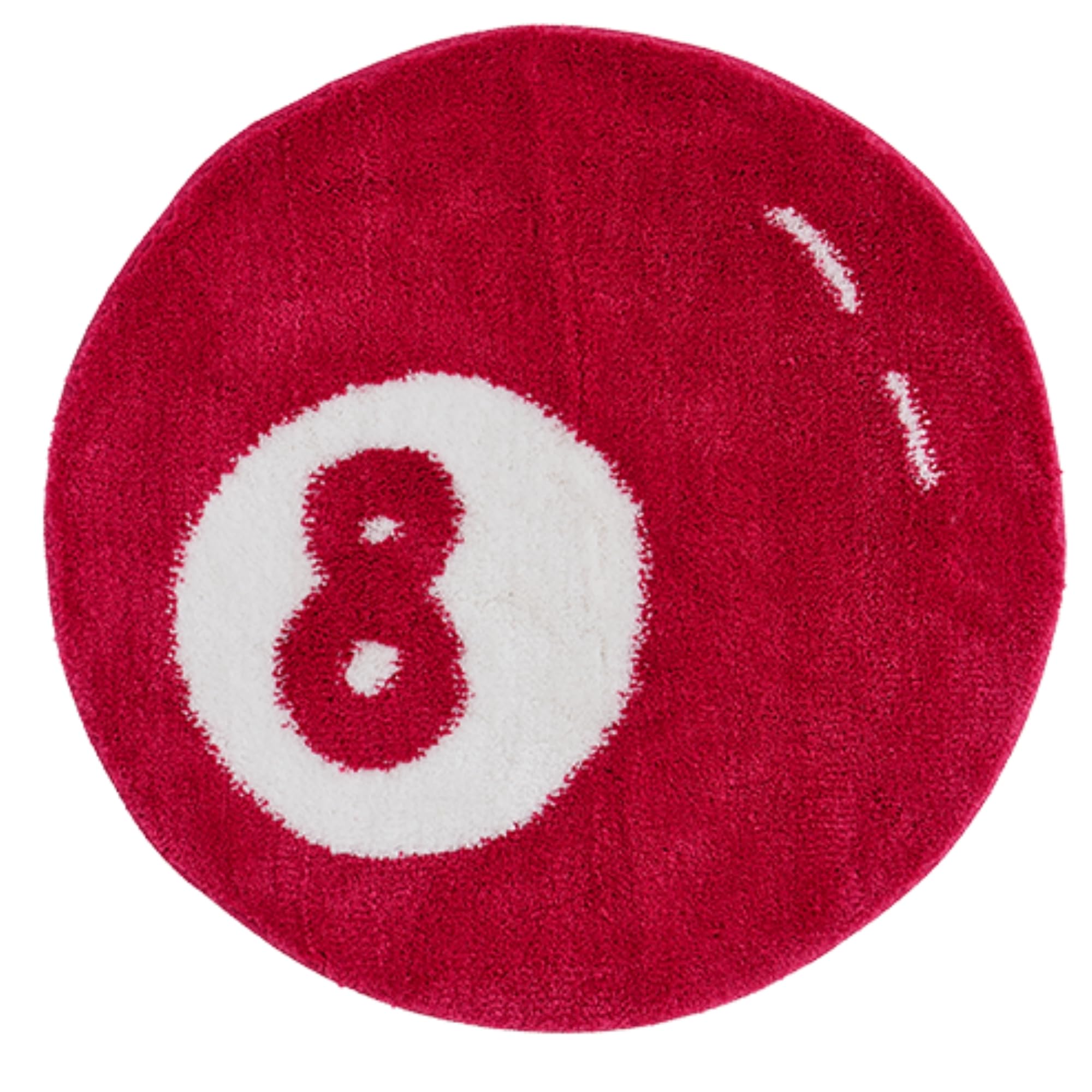 8 Ball Rug Round Rug Billiard Pool 8 Ball Carpet, Non-Slip Bath Mat ...