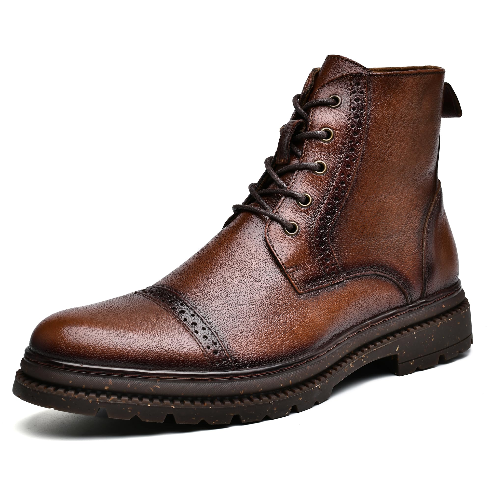 Arkbird Mens Chukka Boots Casual Genuine Leather Boots Oxford Combat ...