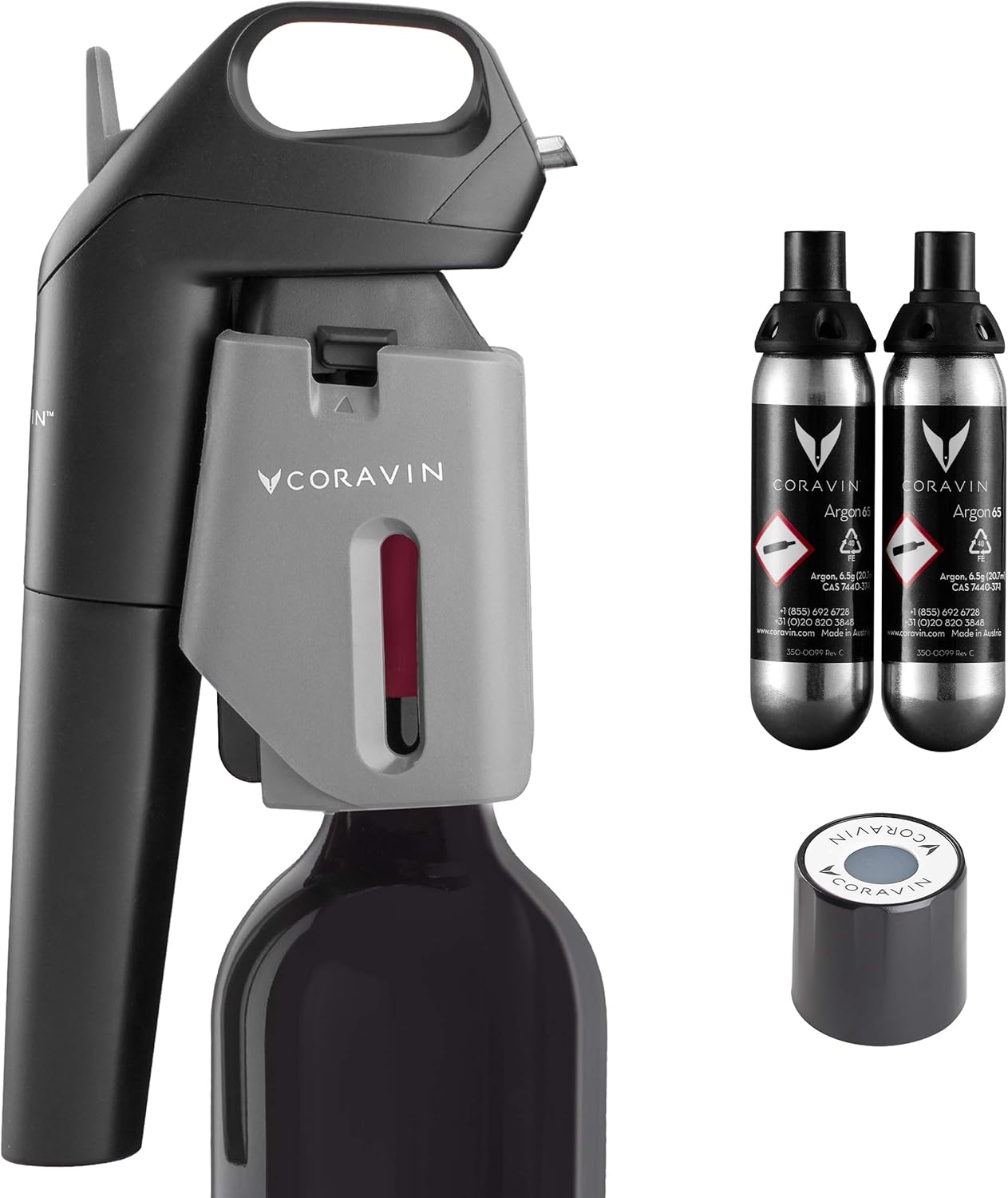 Coravin - Model Three Wein Konservierungssystem - 2 Gas Patronen und ...