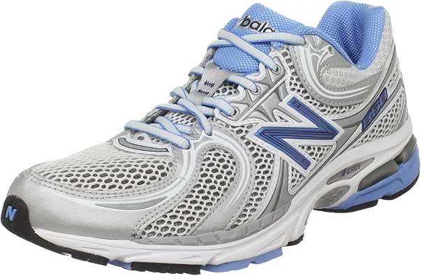 Amazon.com | New Balance Womens 860 V1 Running Shoe, Blue Silver ...
