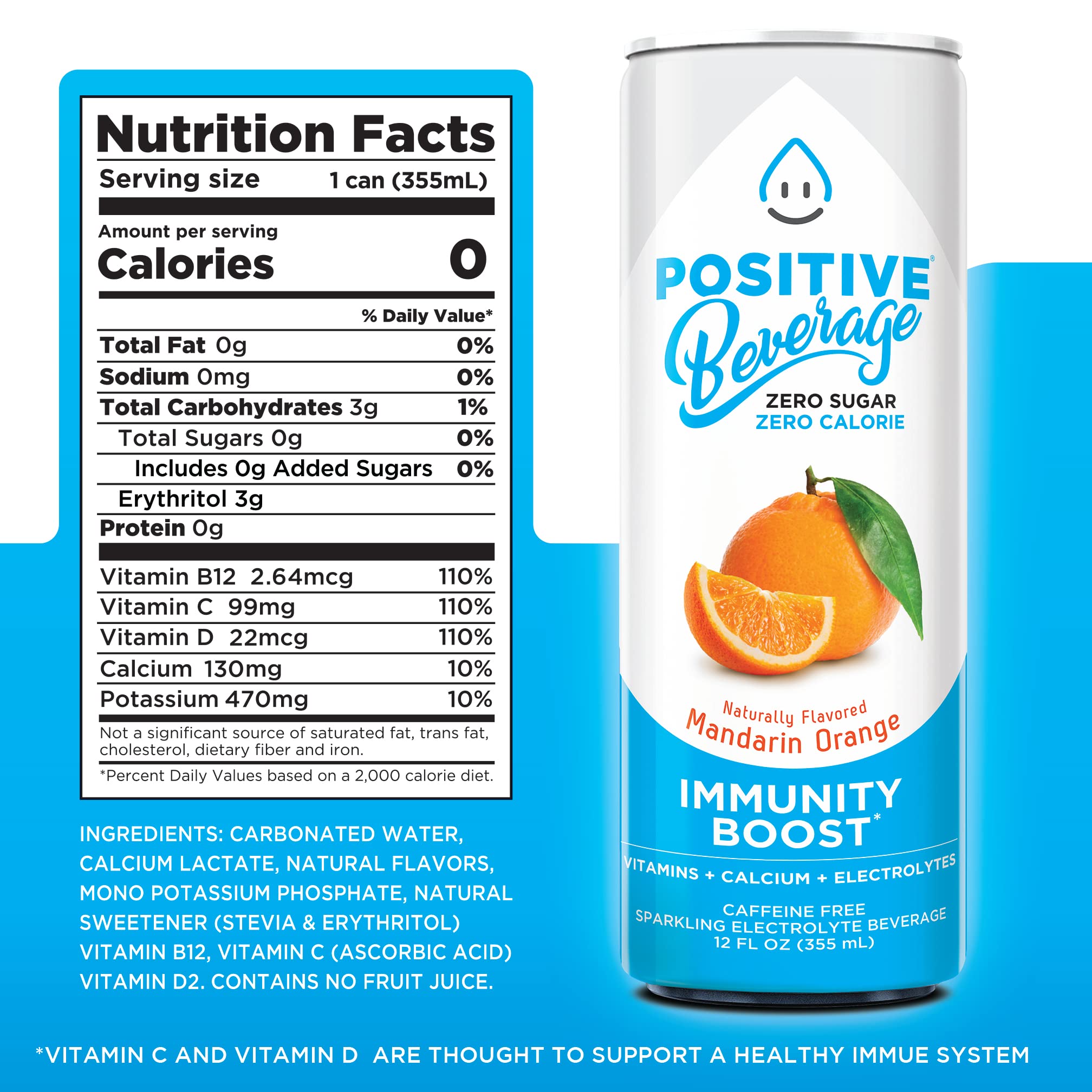 Mua Positive Beverage IMMUNITY SUPPORT | 3-Flavor Variety Pack | 12-oz ...