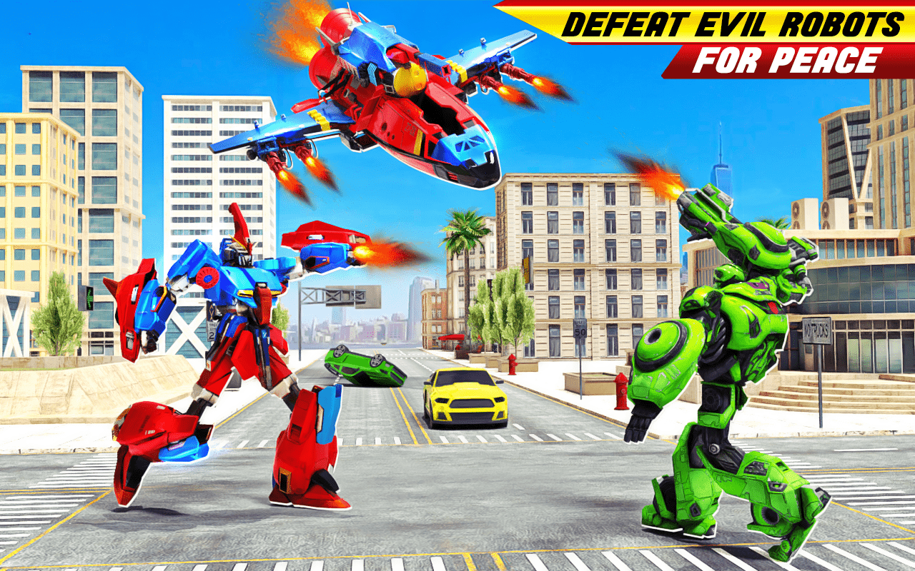 Amazon.com: Flying Robot Rocket Transform Robot Shooting Games : Apps ...
