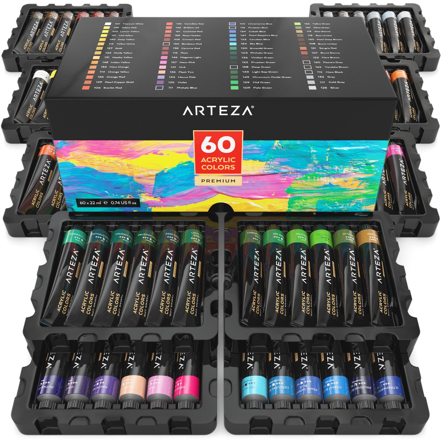 Arteza Acrylic Paint Set 60 Colors Free Download Goodimg co arteza-acrylic-paint-set-60-colors-free-download-goodimg-co