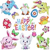 Amazon.com: Whaline 16Pcs Easter Refrigerator Magnets Rustic Bunny ...
