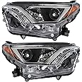 Amazon.com: labwork Headlight Set Replacement for Toyota Rav4 2016 2017 ...