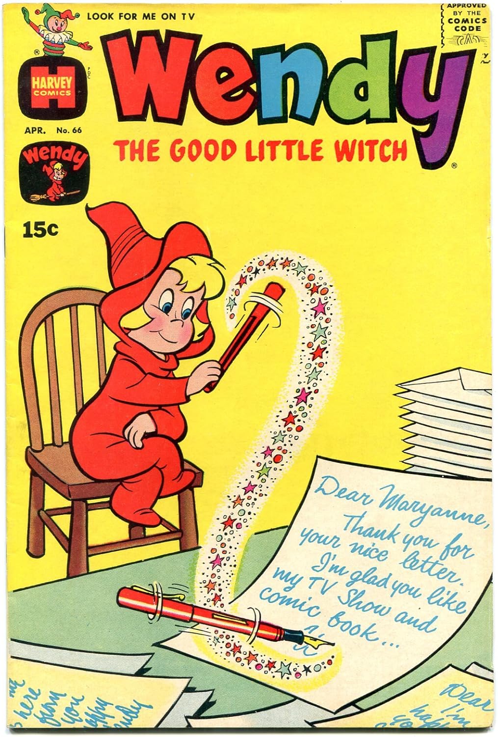 Amazon.com: WENDY THE GOOD LITTLE WITCH #66 1971-HARVEY COMICS VF ...