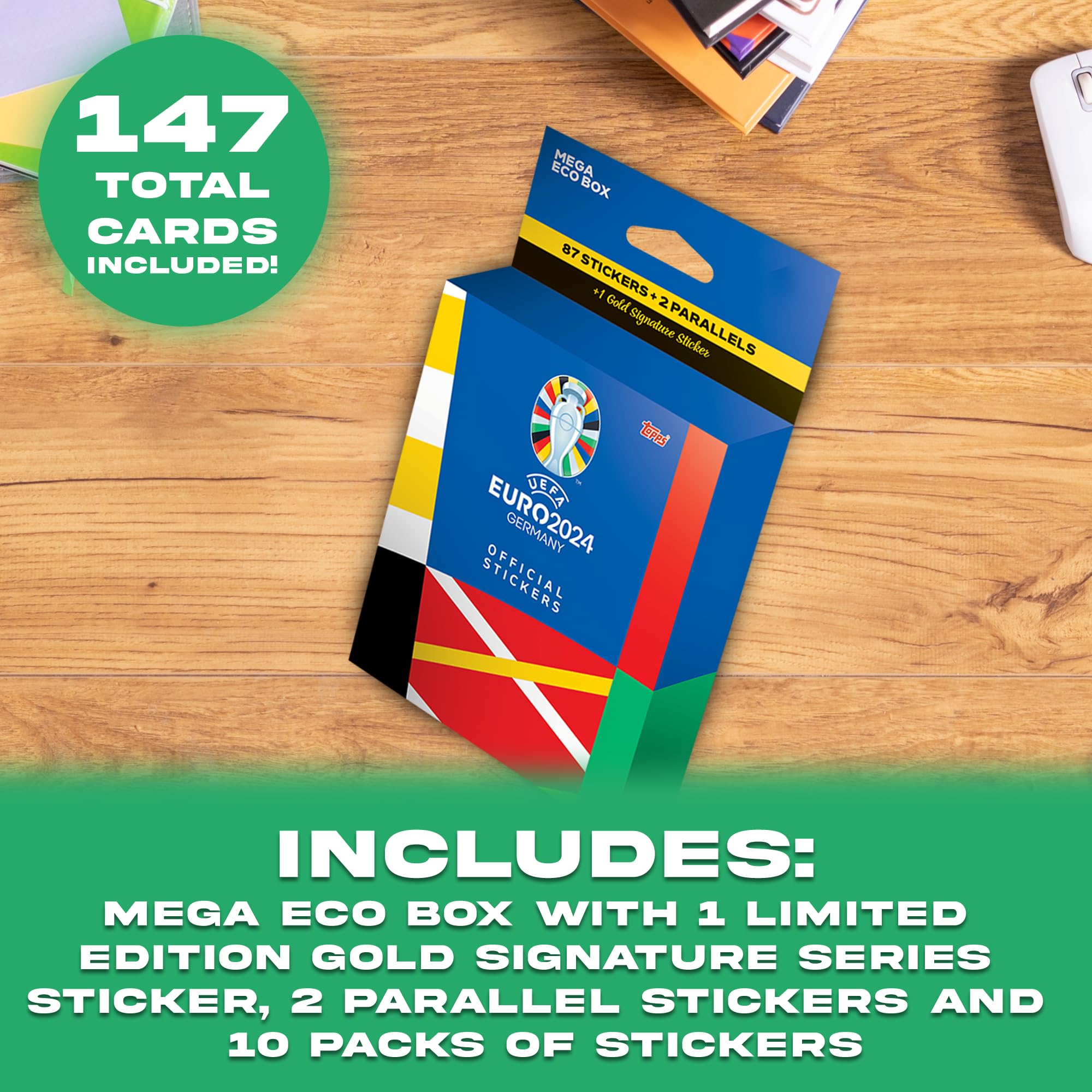 Mua Topps Euro 2024 Soccer Sticker Bundle, Including Mega Eco Box with ...