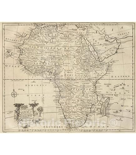 Mapa De áfrica 1950