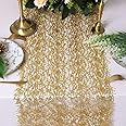 Amazon.com: 6 Pack Sequin Mesh Table Runner Gold 12 x 80 inch Glitter Gold Table Runner for ...