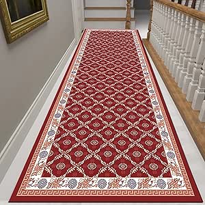 Red Hallway Hall Runner Narrow Rugs, 1m/1.5m/2m/2.5m/3m/3.5m/4m/4.5m/5m ...