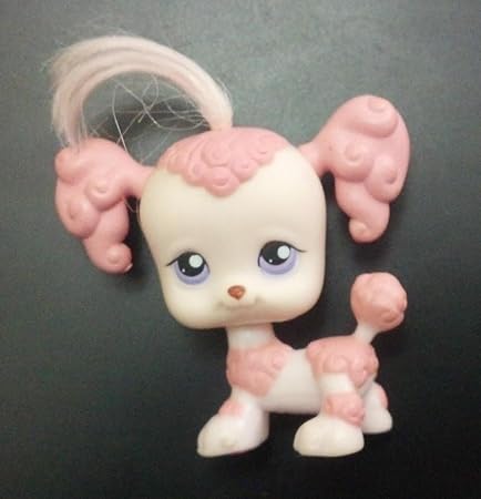 Amazon.com: Littlest Pet Shop # 225 Pink Poodle with Hair Replacement ...