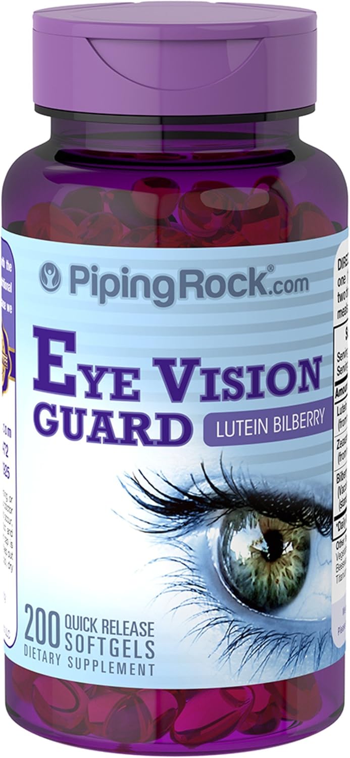 Amazon.com: Lutein Bilberry Eye Vision Guard 200 Softgels: Everything Else