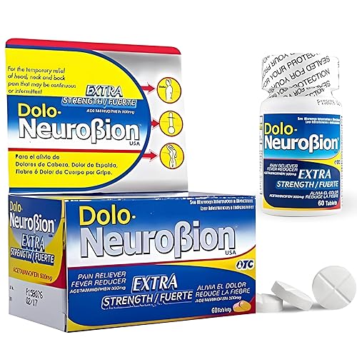 Dolo Neurobion Pain Reliever, Fever Reducer, Extra Strength. Alivia el ...