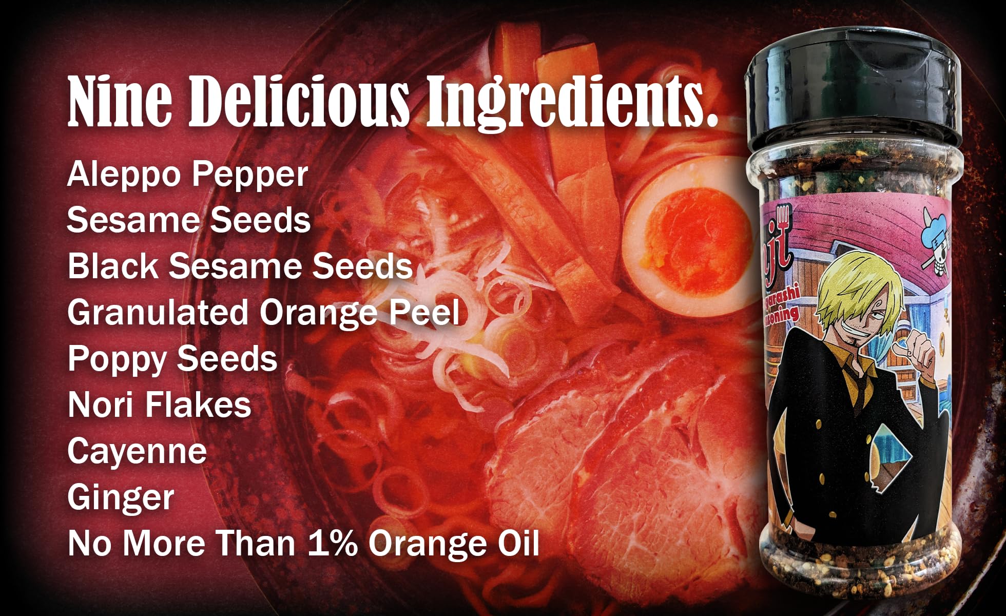 Mua One Piece Sanji Shichimi Togarashi Spicy Ramen Seasoning Powder ...
