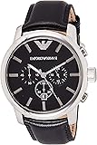 Emporio Armani Herren-Armbanduhr XL Chronograph Quarz Leder AR1634 ...