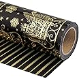 Amazon.com: WRAPAHOLIC Reversible Christmas Wrapping Paper - Mini Roll ...