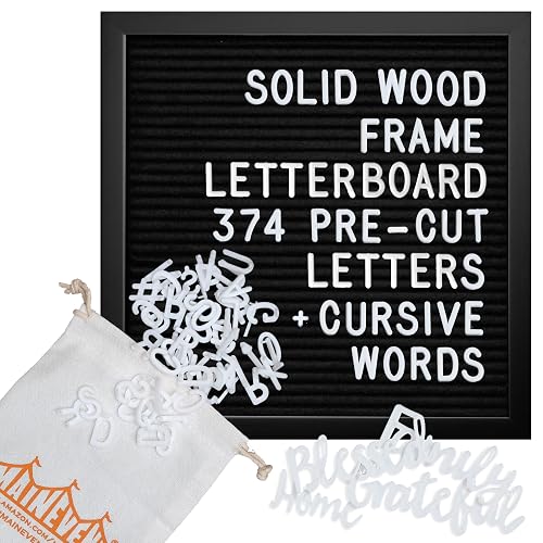 All Black Felt Board Sign 10x10 Inch for Pregnancy Announcement, Birth ...