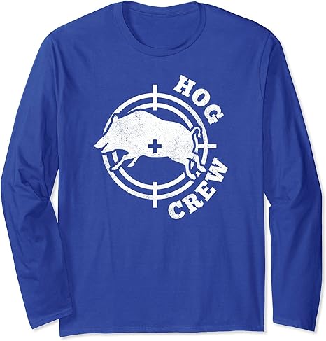 Amazon.com: Hog Crew Boar Hunting Long Sleeve Shirt: Clothing