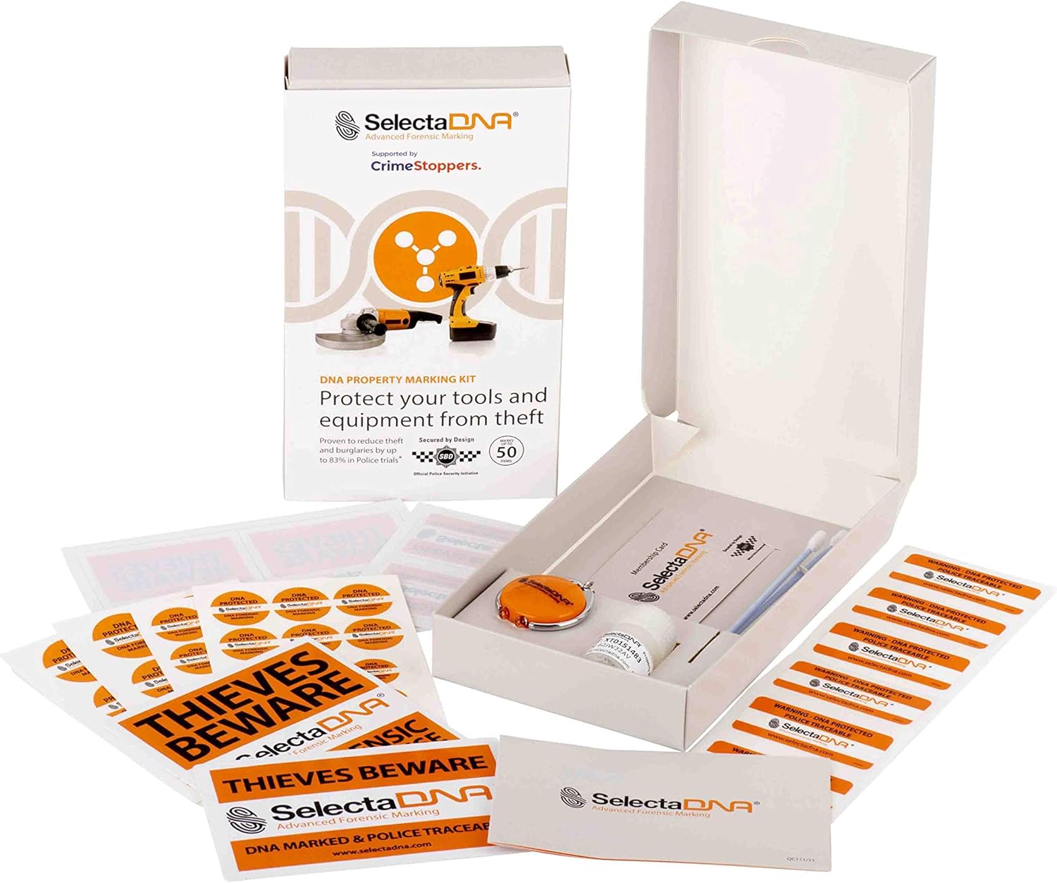 SelectaDNA Equipment Kit, Forensic DNA Property Marking for Machinery ...