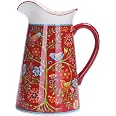 Amazon.com: Bico Red Spring Bird Ceramic 2.5 Quarts Pitcher with Handle ...