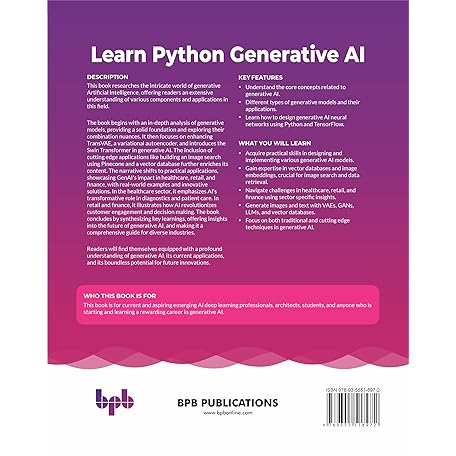 Mua Learn Python Generative AI: Journey from autoencoders to transformers to large language ...
