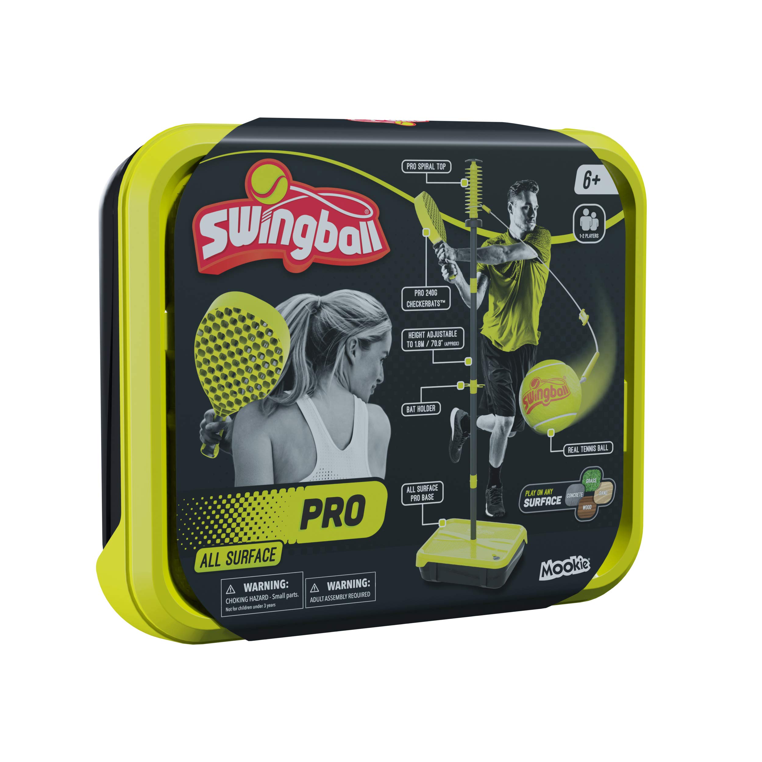 Swingball Pro – All Surface Portable Pro Tether Tennis Set – Ages 6 ...