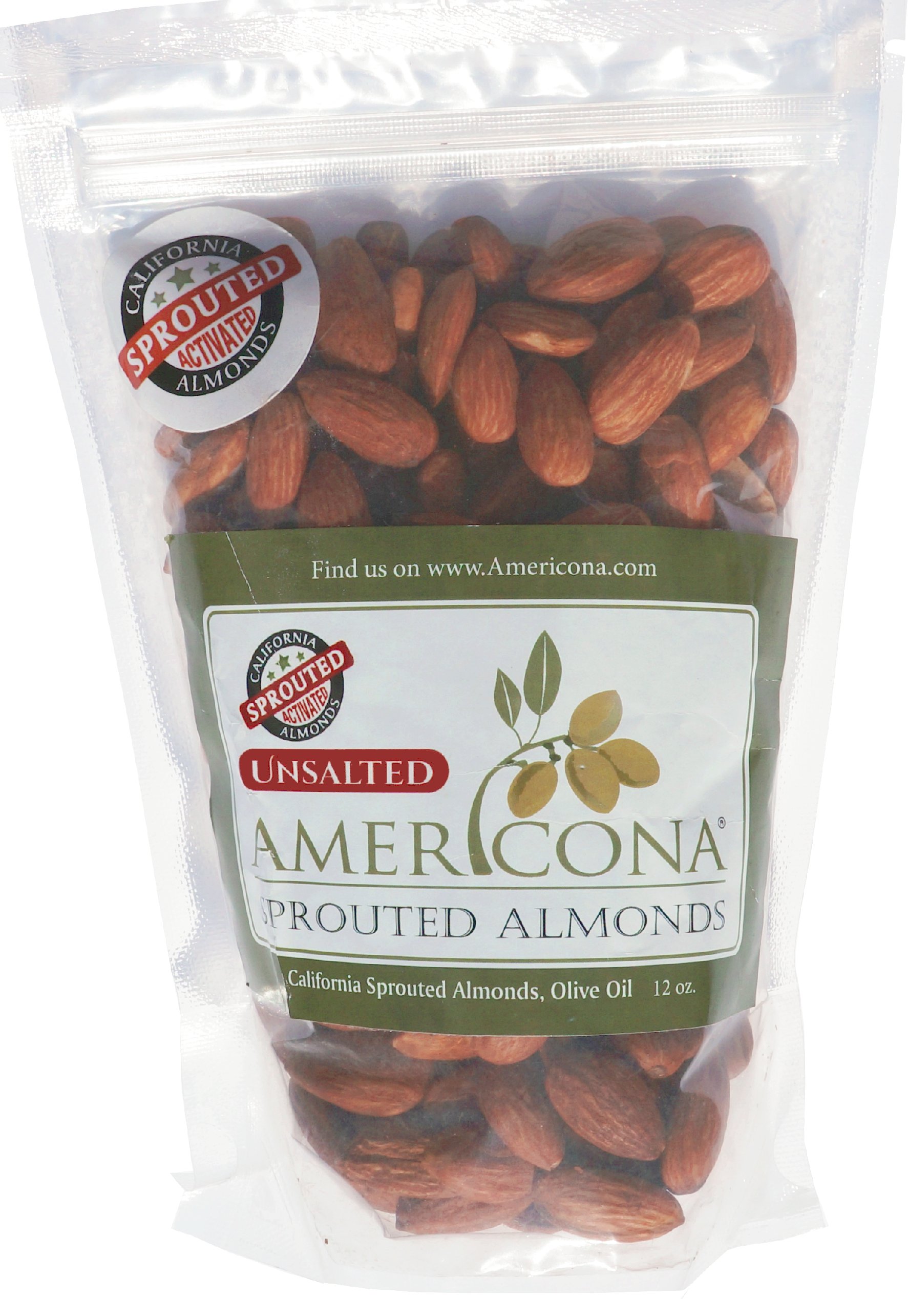Americona - Sprouted Almonds (Salted): Amazon.com: Grocery & Gourmet Food