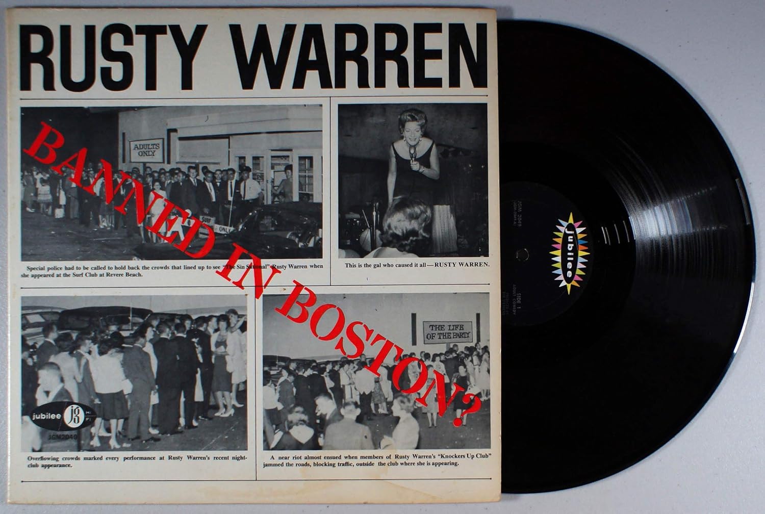 Warren, Rusty - RUSTY WARREN BANNED IN BOSTON vinyl record - Amazon.com ...