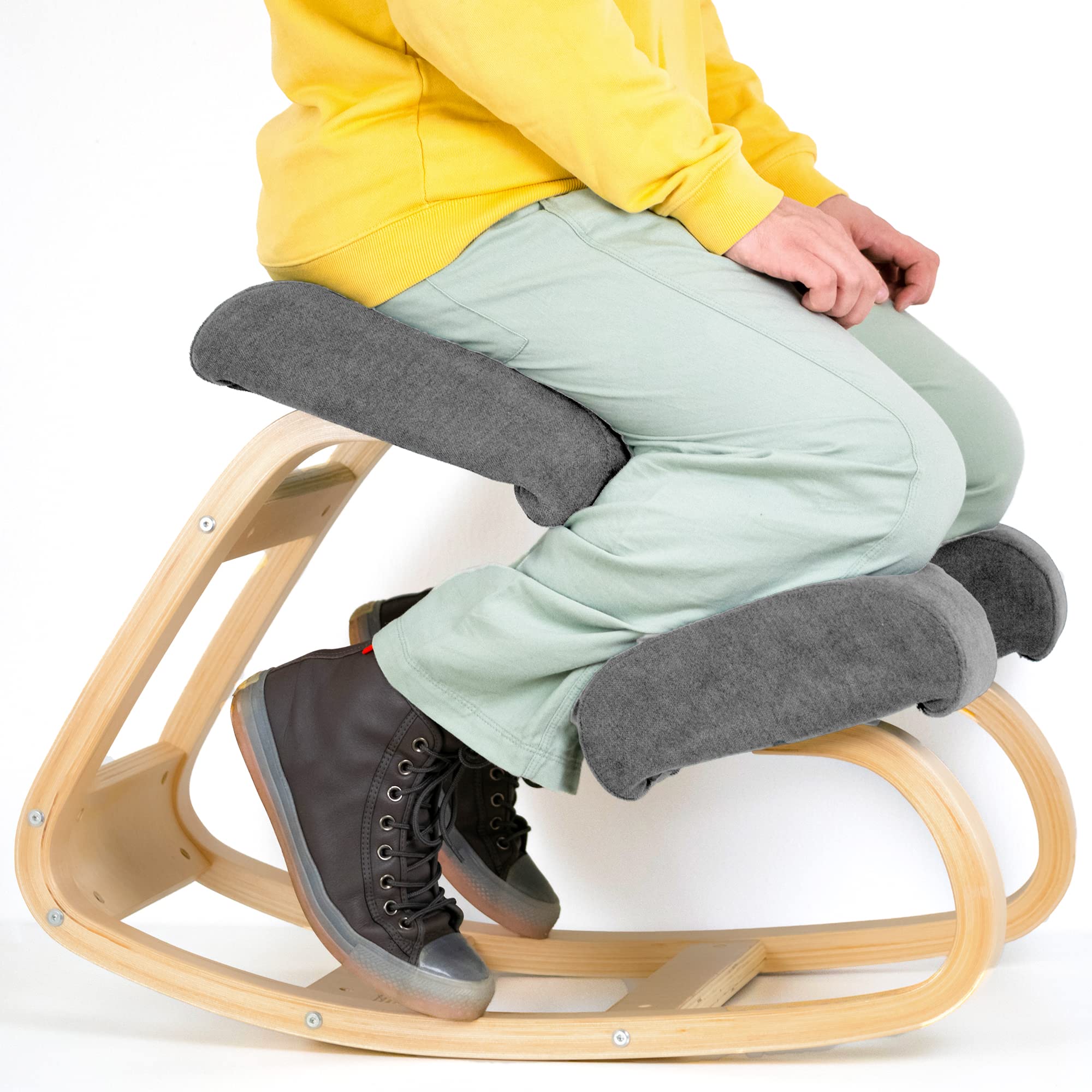 Mua VILNO Ergonomic Kneeling Office Chair - Rocking Home & Work Wooden ...