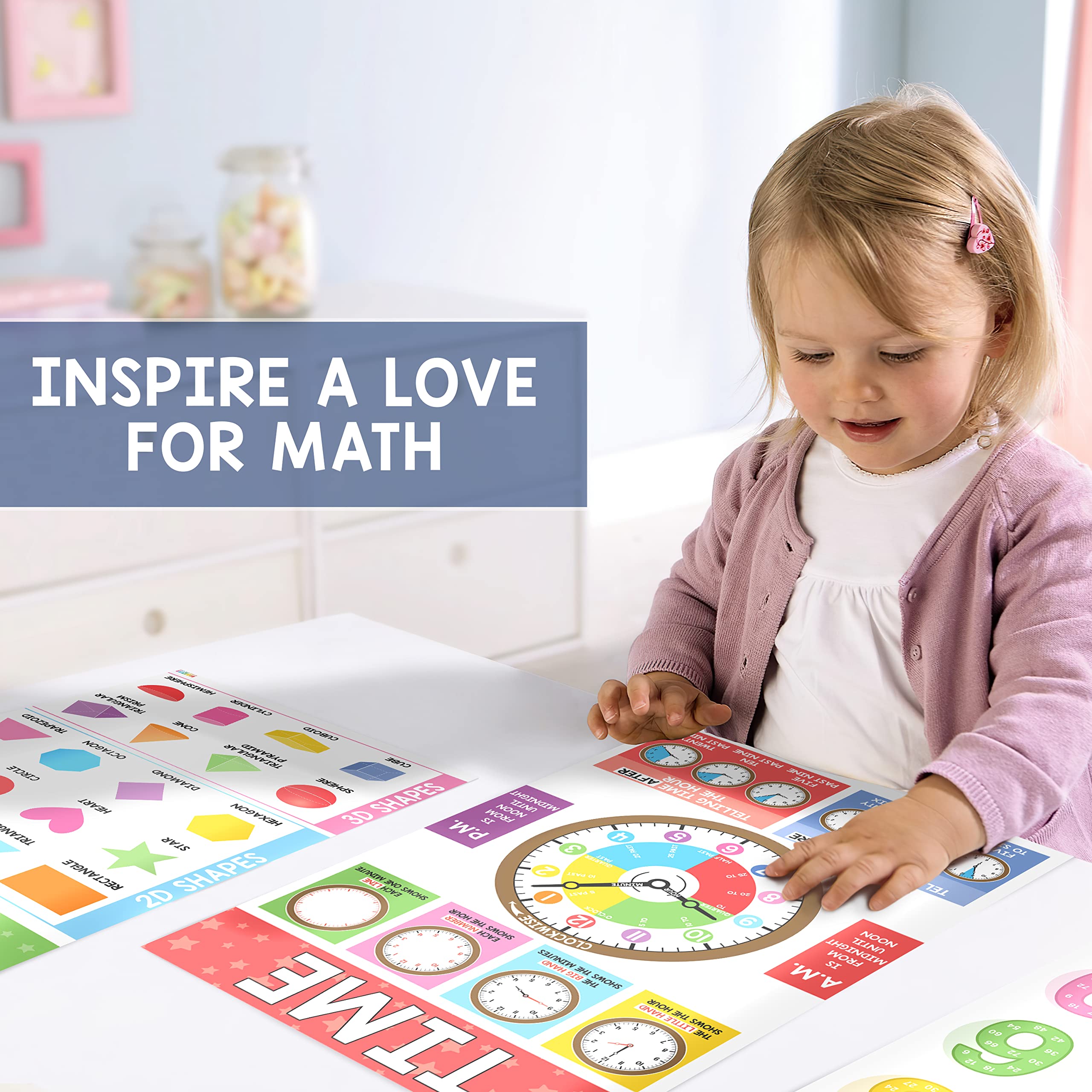 Mua 12 Math Posters For Elementary School - Math Classroom Decorations ...